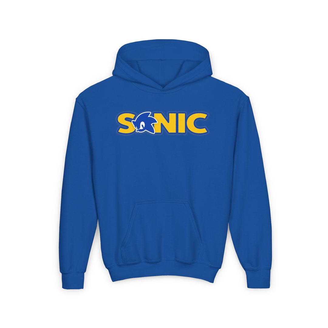 Youth Sonic Hoodie - Fan-inspired Sonic the Hedgehog Design - Ultra ...