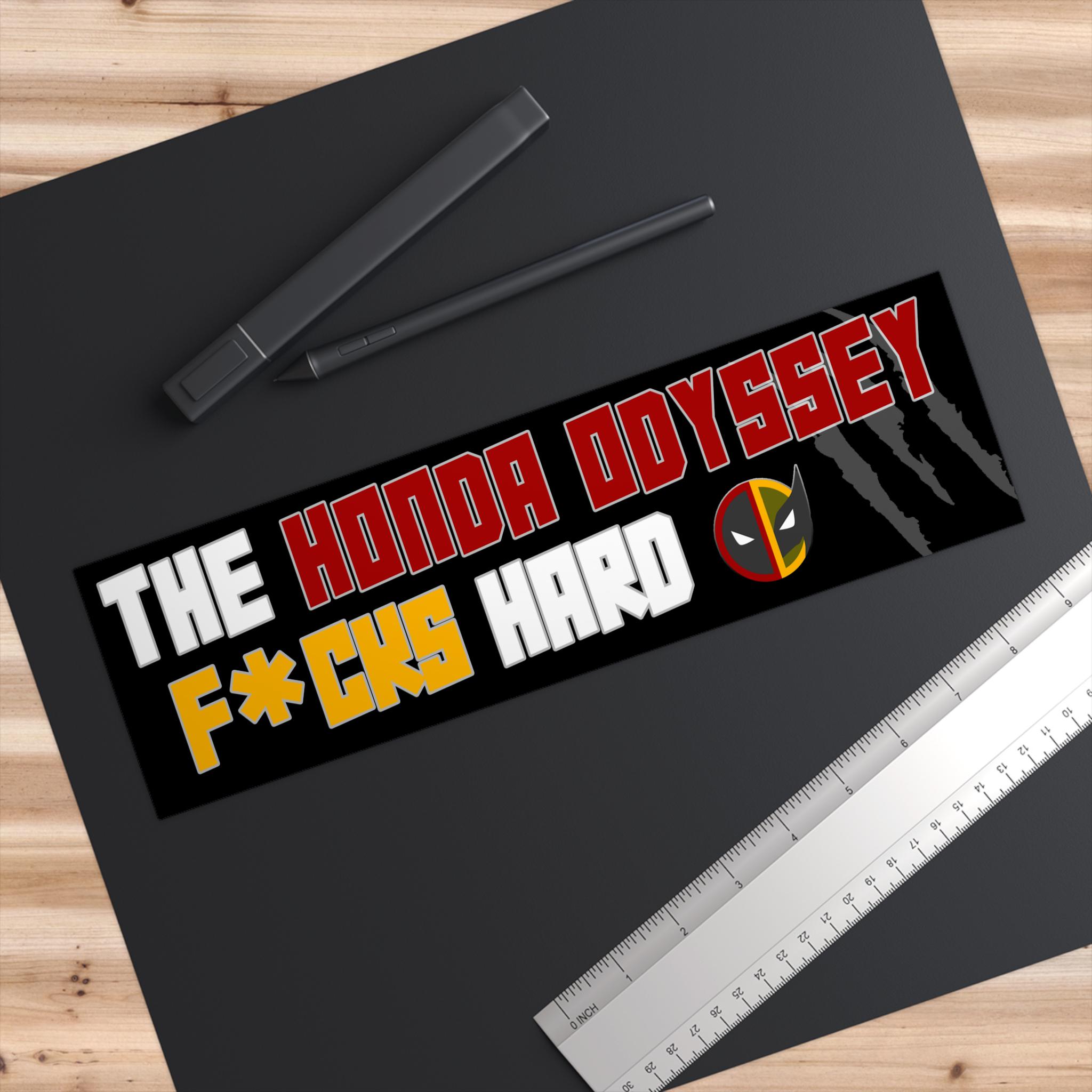 Deadpool & Wolverine-inspired Bumper Sticker | "the Honda Odyssey F*cks ...
