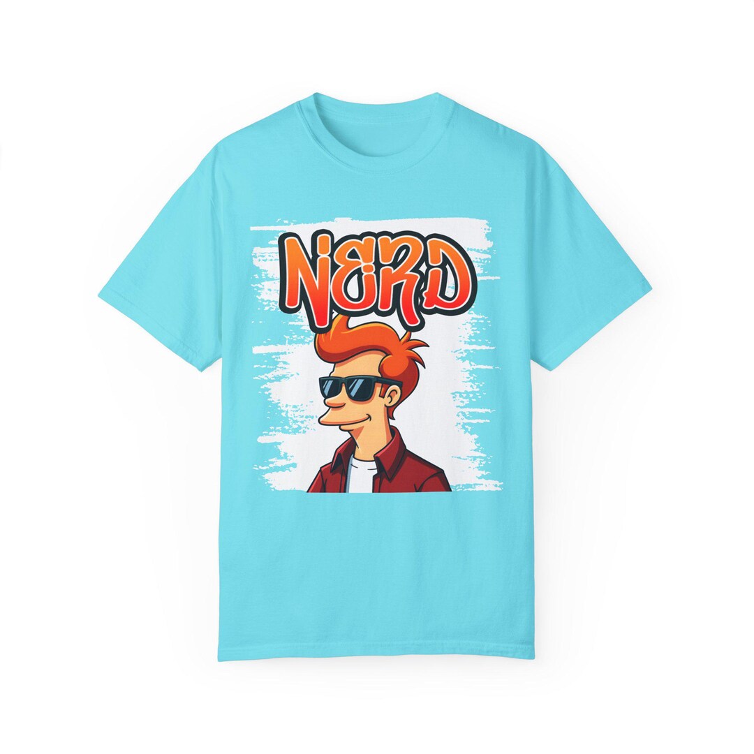 Futurama Fry 'NERD' Graffiti Tee | Cool Graphic T-shirt for Futurama ...