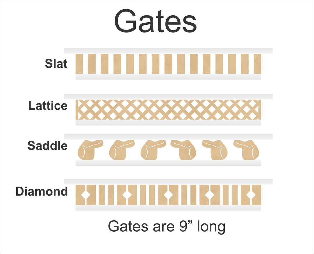 Jump Gates - Accessory for the Toy Jumps - Hangs From the Jump ...