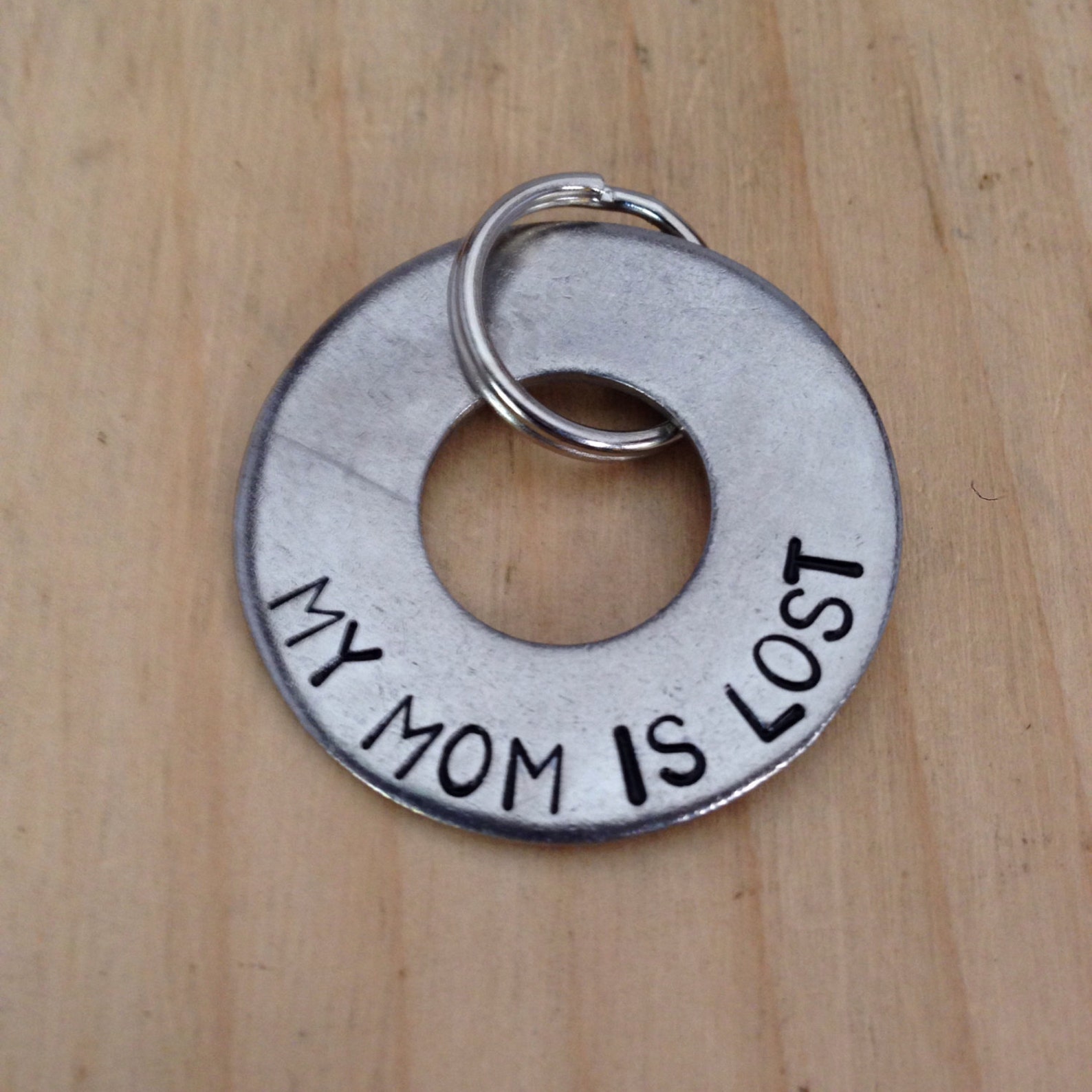 Stainless Steel Washer Dog Identification Tag With Name and | Etsy