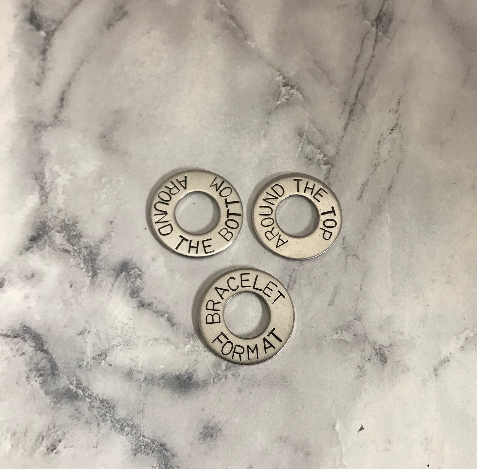 Stamped Washers for DIY Bracelets Bulk Order-custom | Etsy