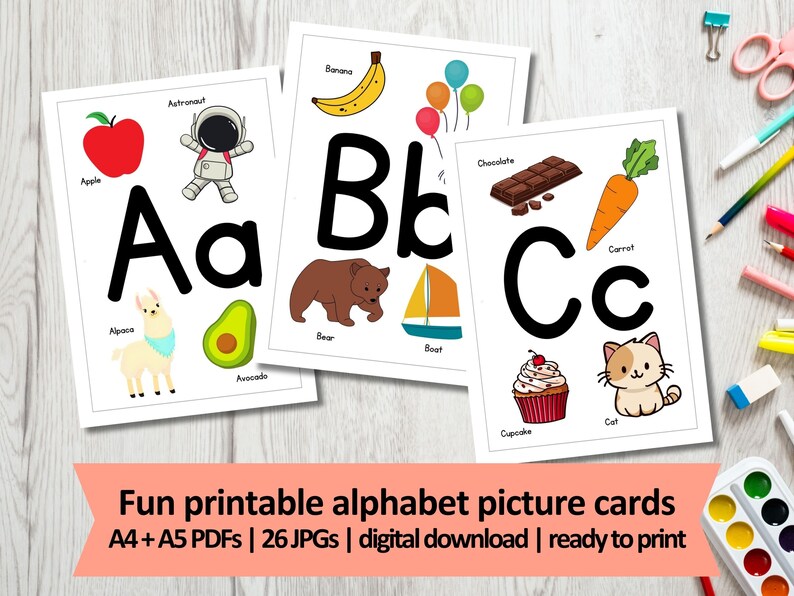Fun & Educational Alphabet Printables for Kids, Learn the Alphabet With ...