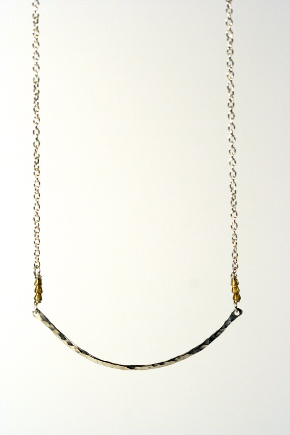 Hand Hammered Sterling Silver Thin Arch | Etsy