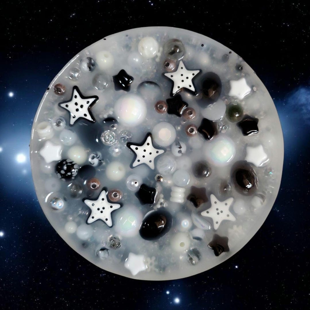 Black and White STARS Picky Pad Silicone Picking Sensory Toy With Star ...