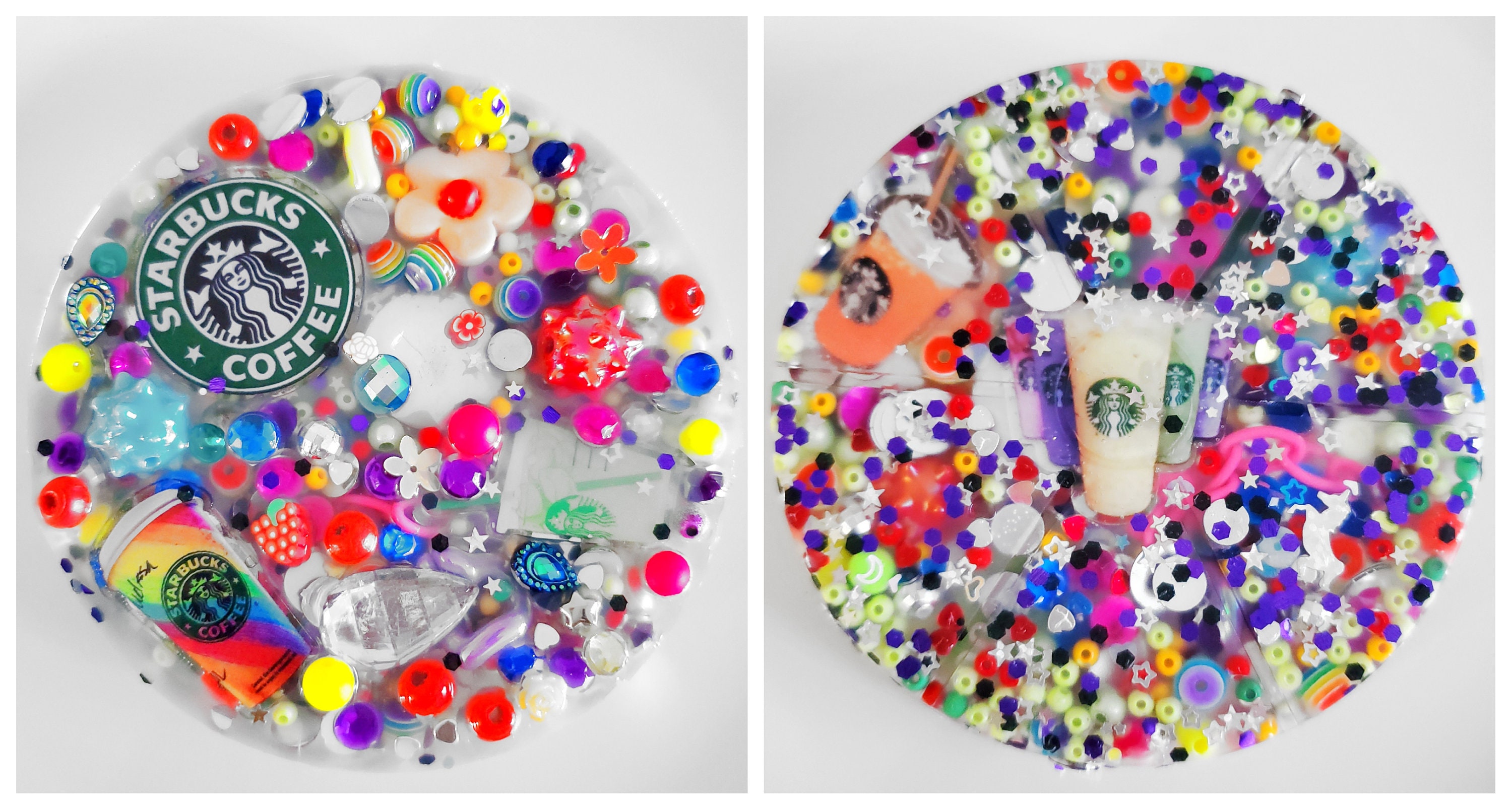 Picky Pads Coffee Theme Silicone Sensory Toy for Fidget Picking Round ...