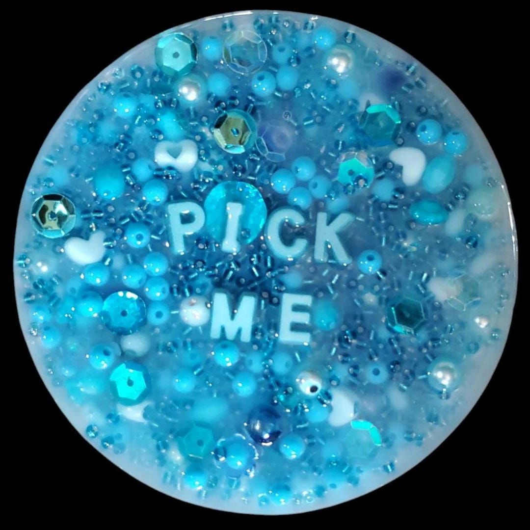 Pick Me Blue Picky Pad Silicone Picking Sensory Toy With Beads and ...