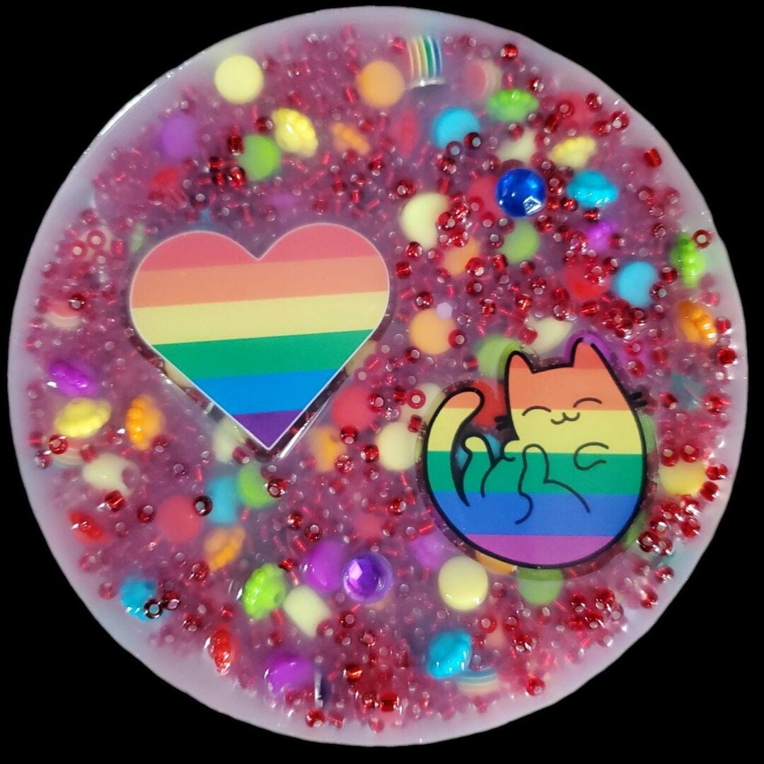 Rainbow Cat Picky Pad Silicone Picking Sensory Toy With Beads and ...