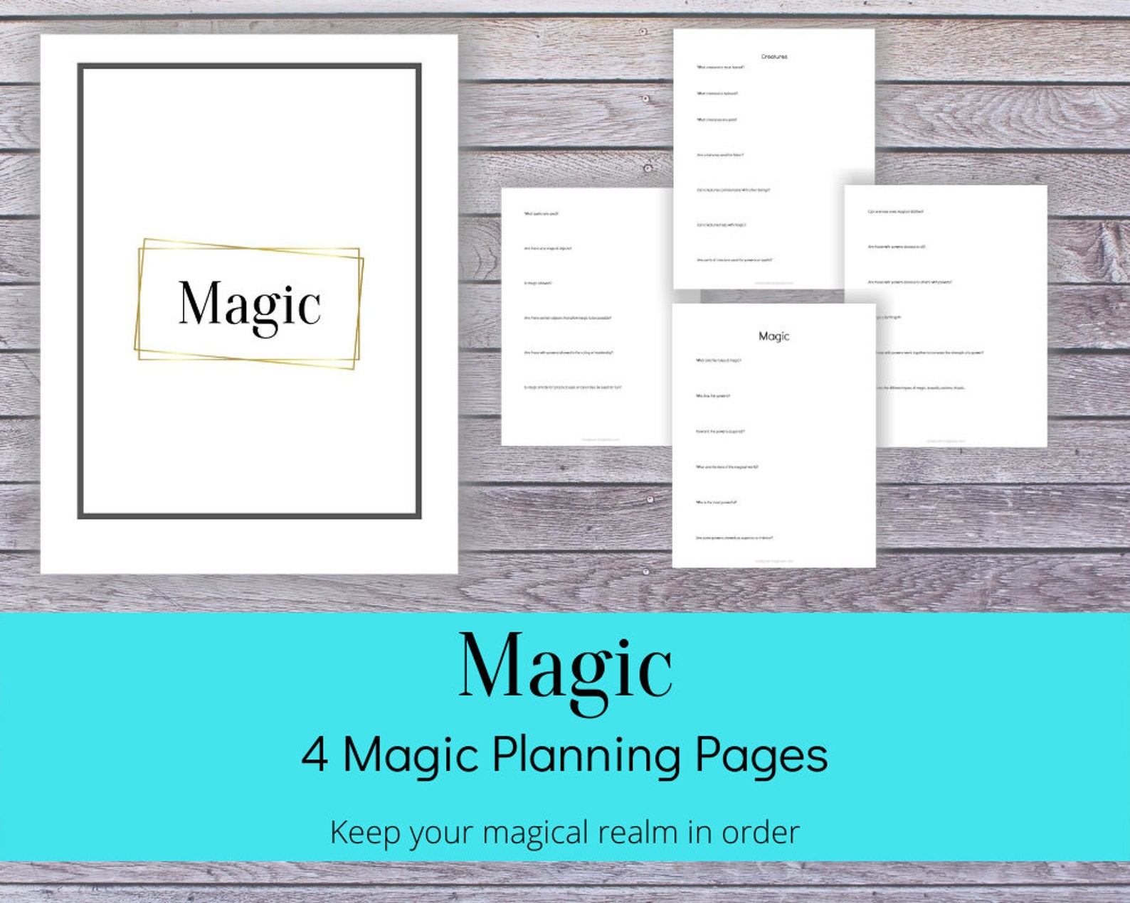 The Ultimate Writer's Planner Writing Organization Character Sheets ...