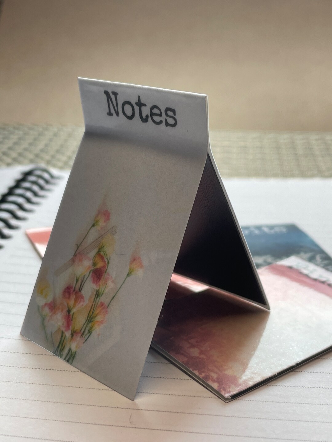 Magnetic Floral Planner Tabs - Set of 4 - Notes, Lists, Finance, Habits ...