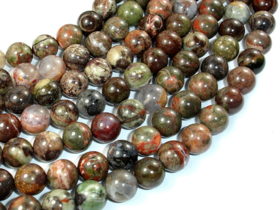 Rainforest Agate Beads, 10mm(10.5mm) Round Beads, 15 Inch, Full Strand ...