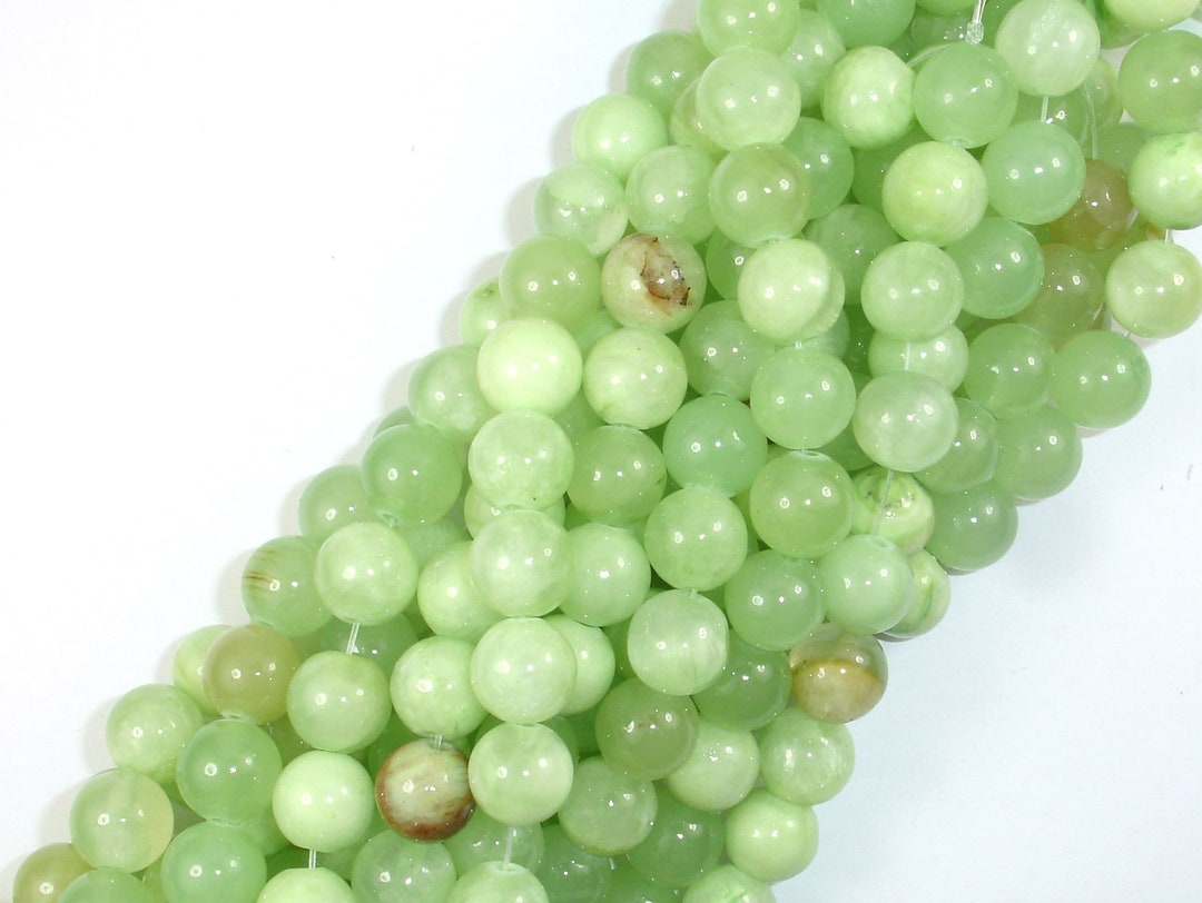 Afghan Jade, 10mm Round Beads, 15 Inch, Full Strand, Approx 40 Beads ...