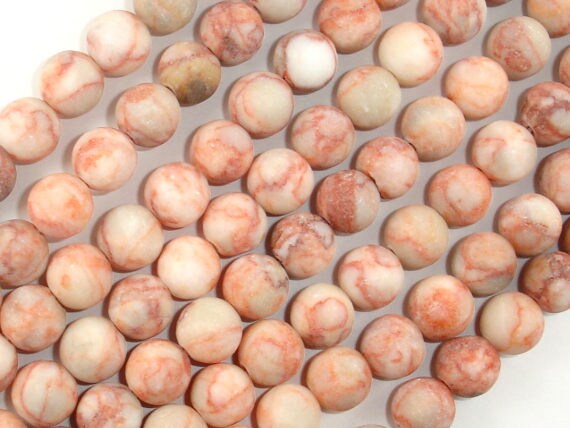 Matte Red Line Jasper 8mm 8.5mm Round Beads 15 Inch Full | Etsy