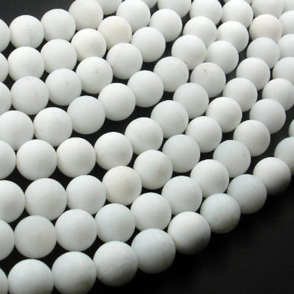Matte White Beads - Etsy