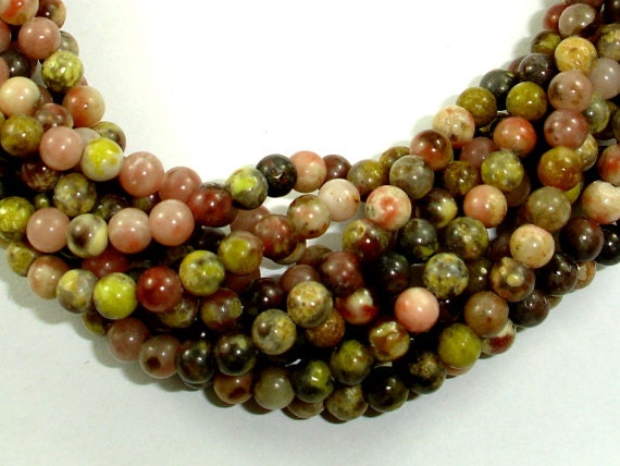 Spicy Jasper Beads Plum Blossom Jasper Round 4mm 16 Inch | Etsy