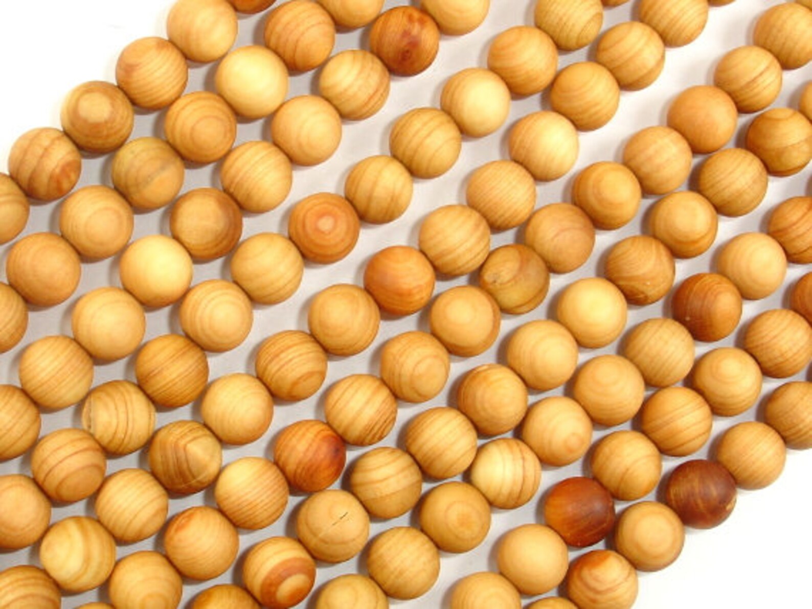 Cedar Wood Beads Thuja Sutchuenensis 6mm6.5mm Round 26 | Etsy