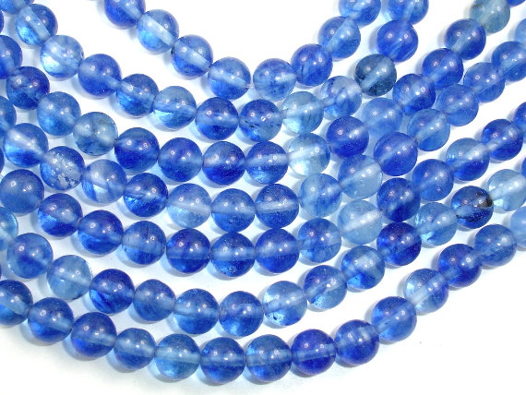 Blueberry Quartz, Round, 6mm (6.5 Mm), 15.5 Inch, Full Strand, Approx ...