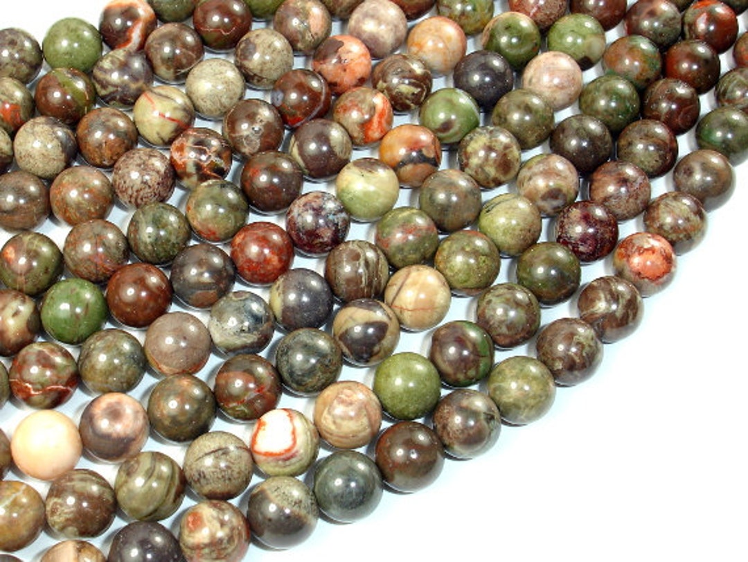 Rainforest Agate Beads, 8mm(8.3mm) Round Beads, 15.5 Inch, Full Strand ...