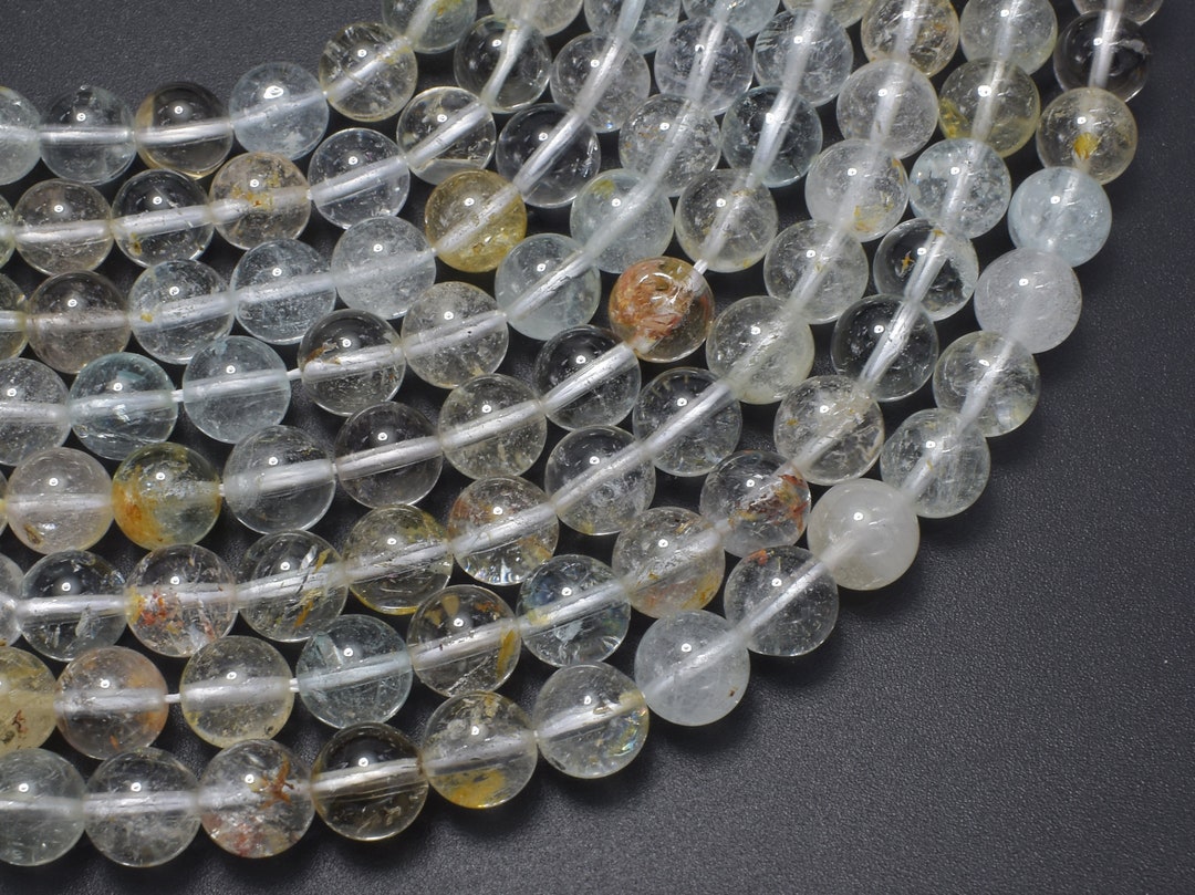 Topaz Beads, 8mm (8.2mm), Round, 15.5 Inch, Full Strand, Approx. 49 ...