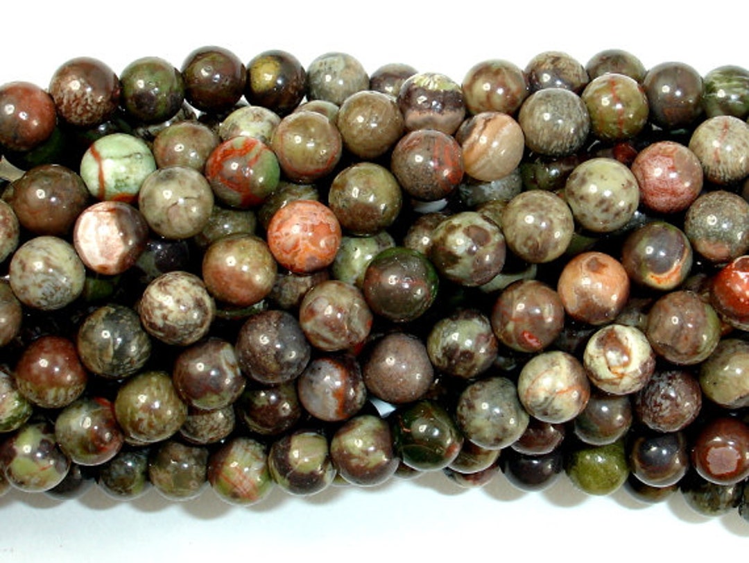 Rainforest Agate Beads, 6mm Round Beads, 16 Inch, Full Strand, Approx ...