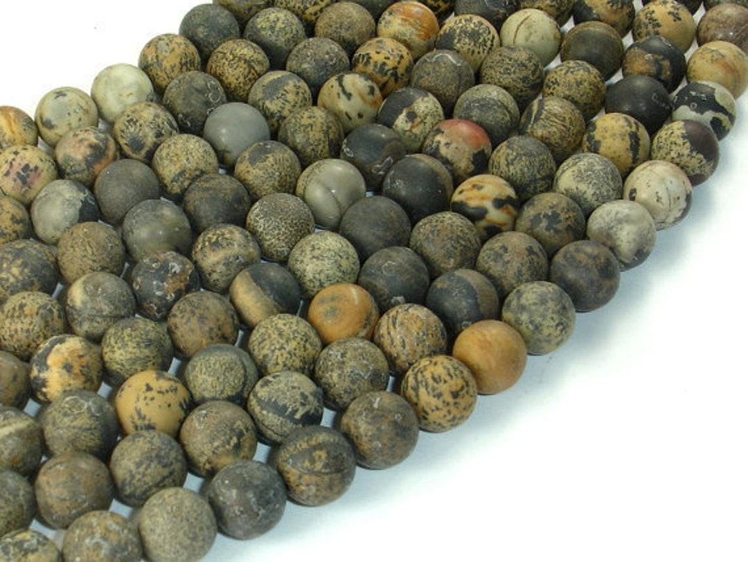 Matte Artistic Jasper, Chohua Jasper, 8mm Round Beads, 15.5 Inch, Full ...