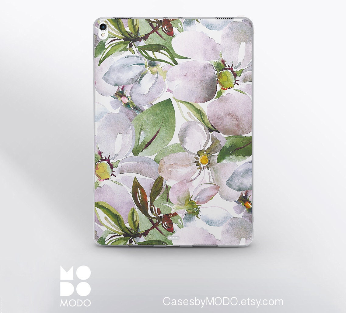 Floral iPad 10.2 2019 Case Clear White Flowers iPad 10.2 Case | Etsy