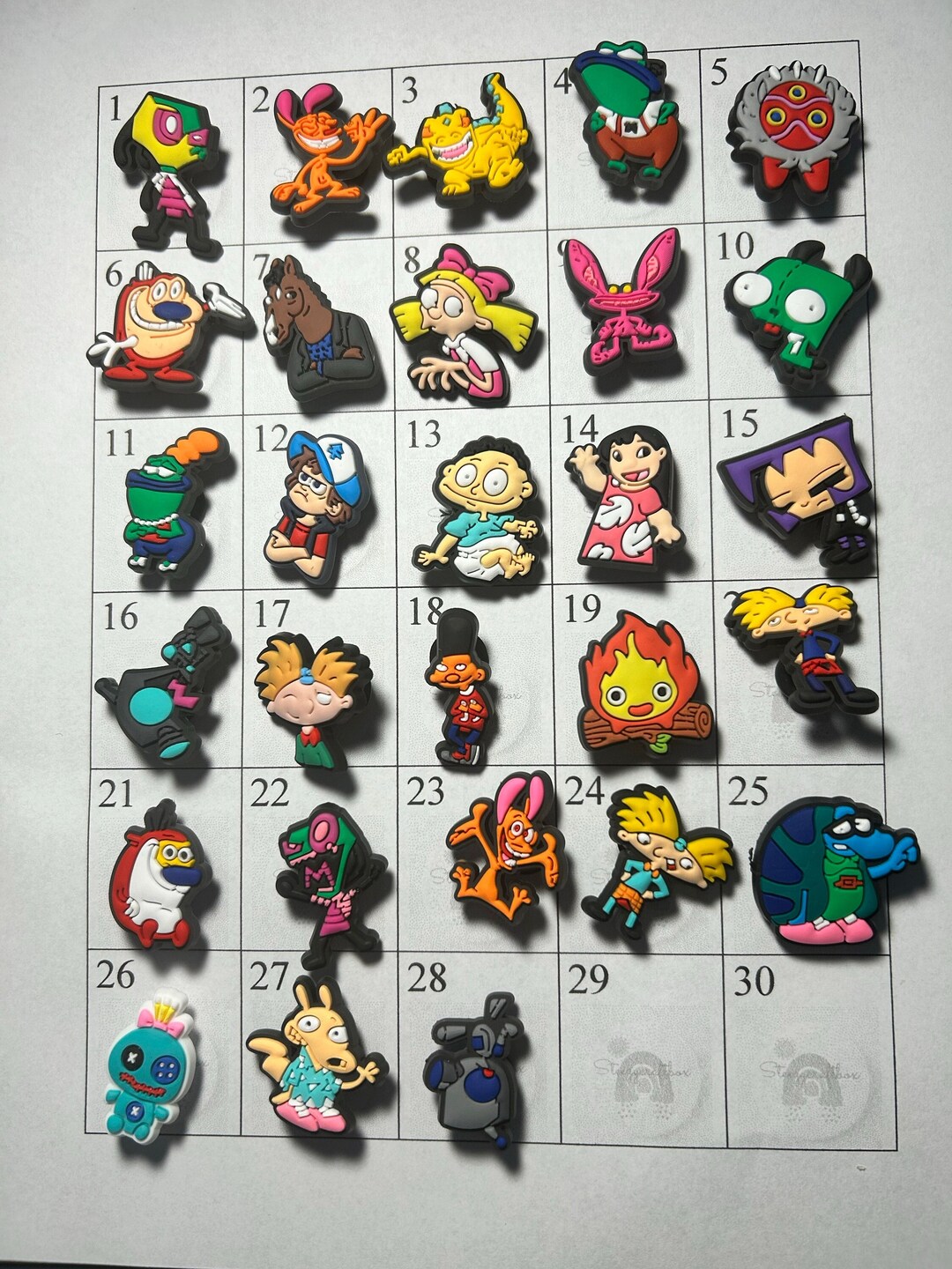 Old Cartoons Shoe Charms | Throwback | - Etsy