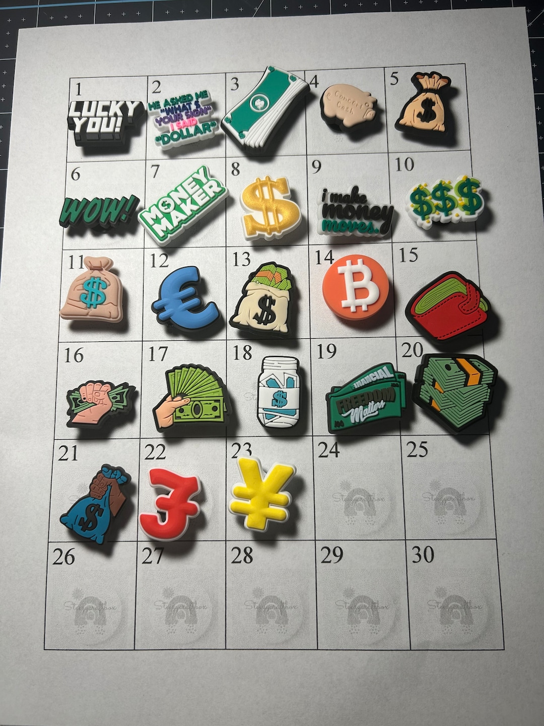 Money Currency Shoe Charms | Crocs | Bubble Slides - Etsy