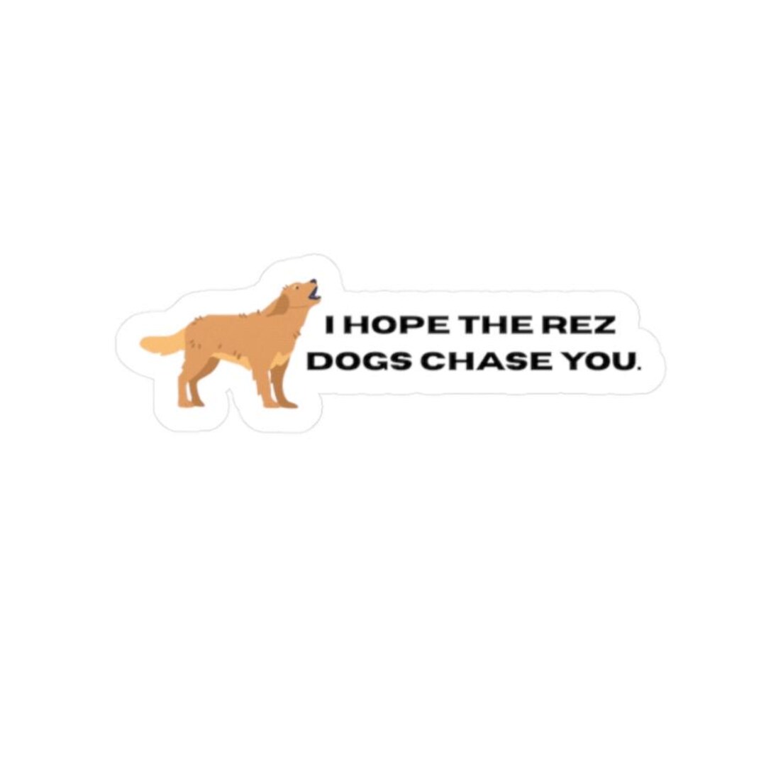 Rez Dog Vinyl Sticker - Etsy