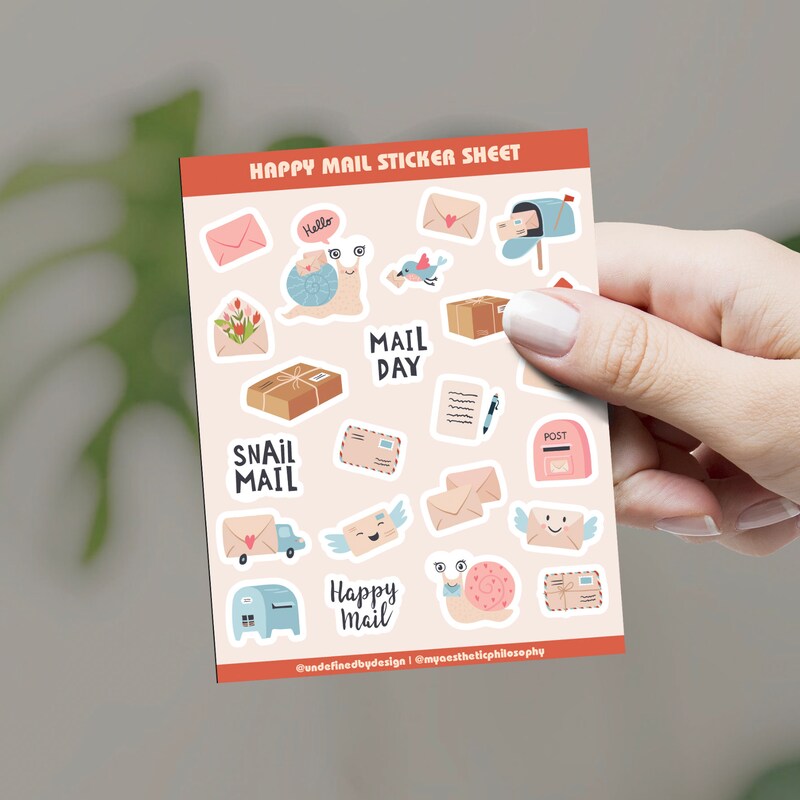 Snail Mail Stickers - Etsy
