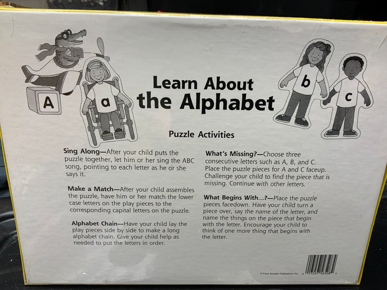 NEW Frank Schaffer Alphabet House Giant Shaped Floor Puzzle - Etsy