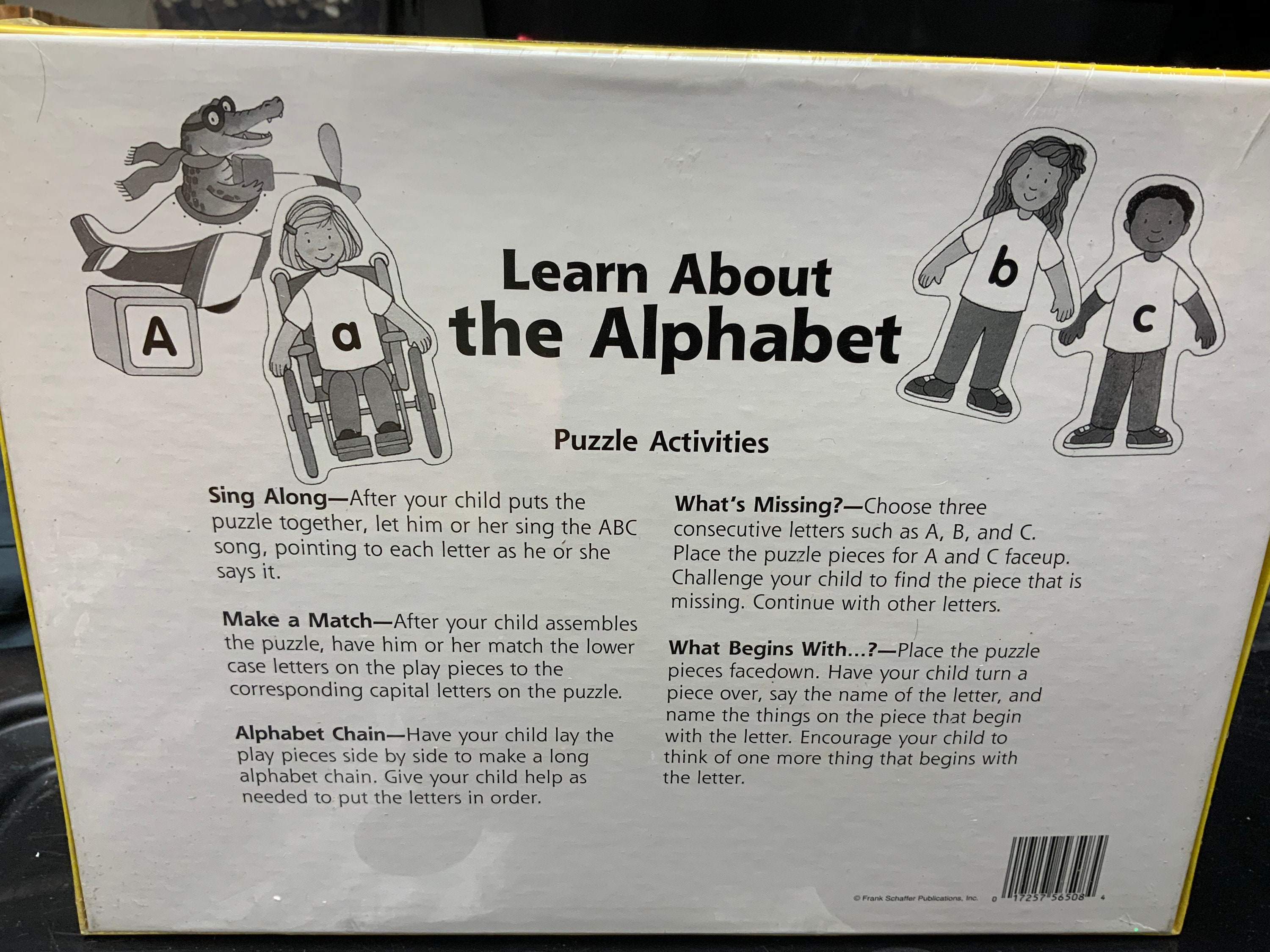 NEW Frank Schaffer Alphabet House Giant Shaped Floor Puzzle - Etsy