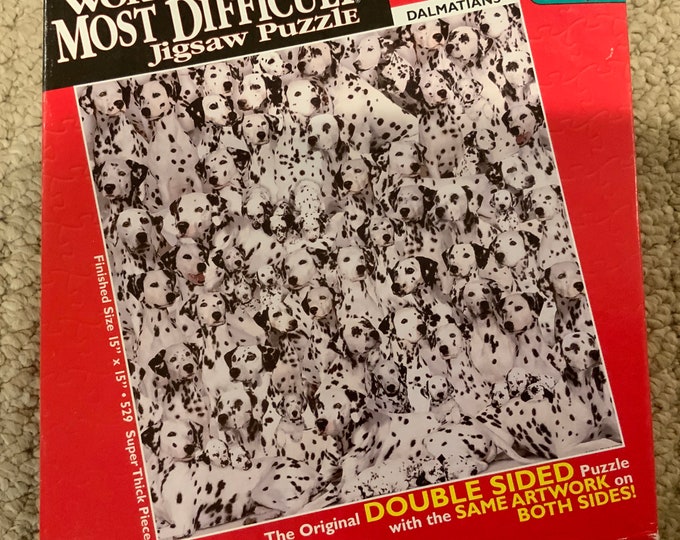 Worlds Most Difficult Puzzle, Dalmatians 2 Sided Puzzle 500 Piece - Etsy