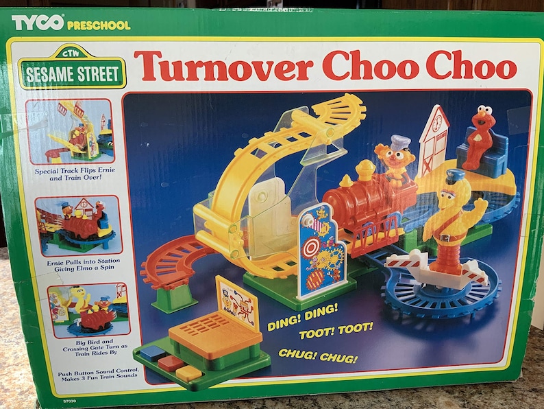 Vintage Sesame Street Turnover Choo Choo Train - Etsy
