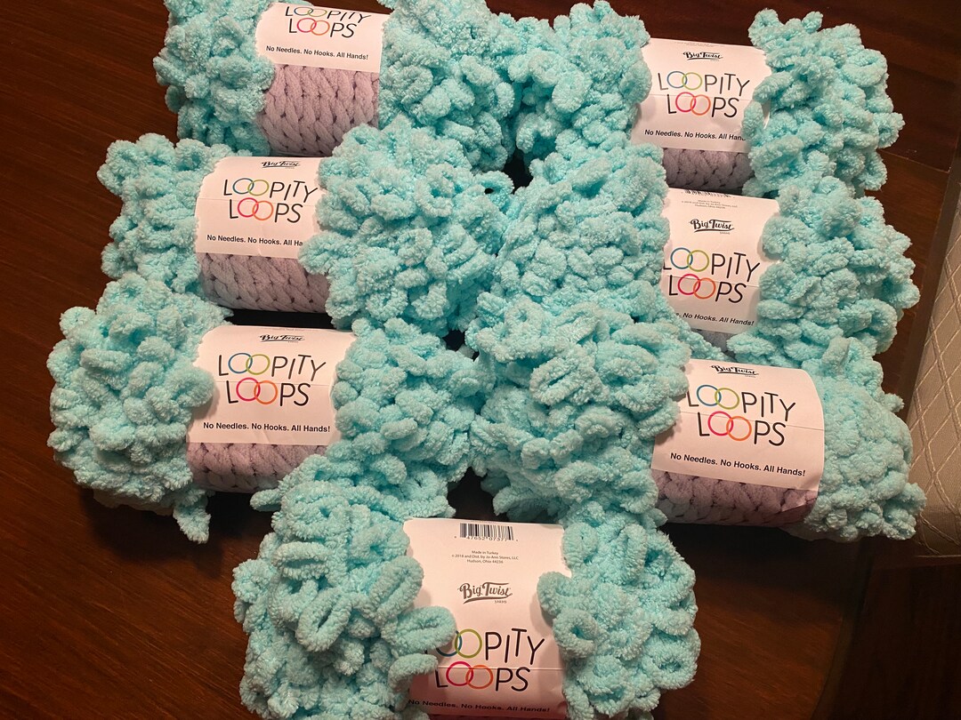 Loopity Loops Finger Knitting Lot of 7 Skeins Seafoam Green Yarn - Etsy