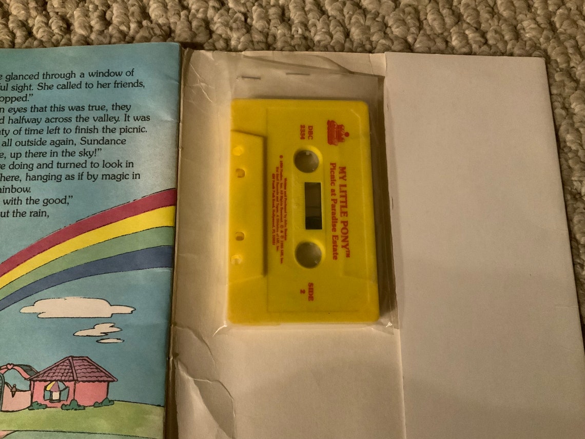 Vintage My Little Pony Cassette Tape and Read Along Book Picnic at ...
