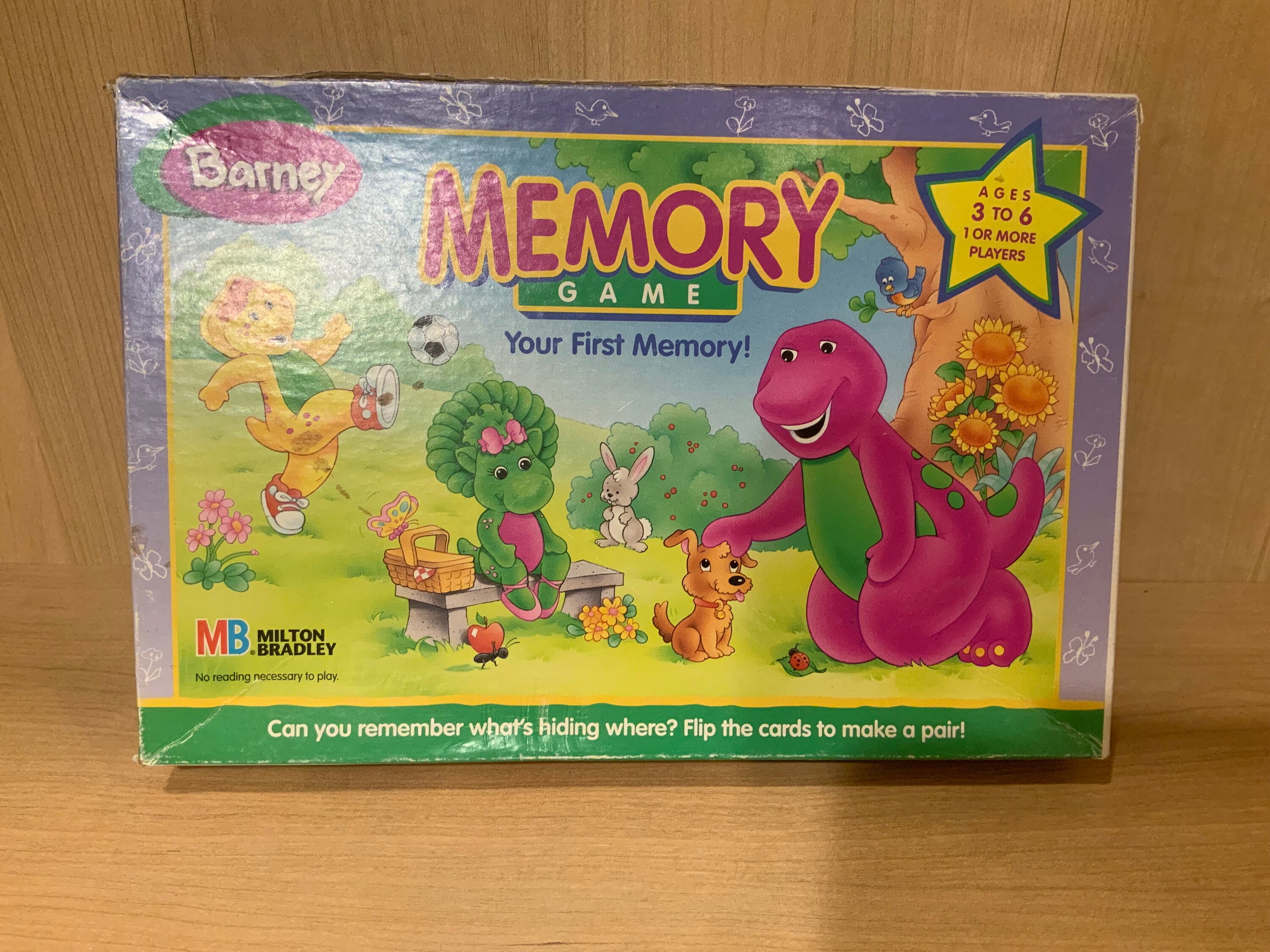 1993 Barney and Friends Memory Game Milton Bradley - Etsy