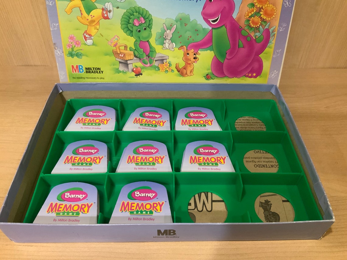 1993 Barney and Friends Memory Game Milton Bradley - Etsy