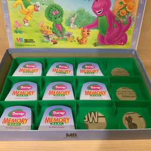 1993 Barney and Friends Memory Game Milton Bradley - Etsy