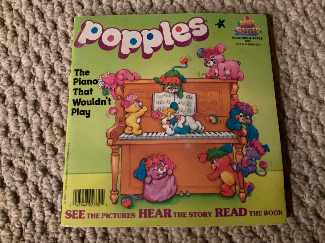 Popples Book and Cassette the Piano That Wouldn’t Play 1986 - Etsy