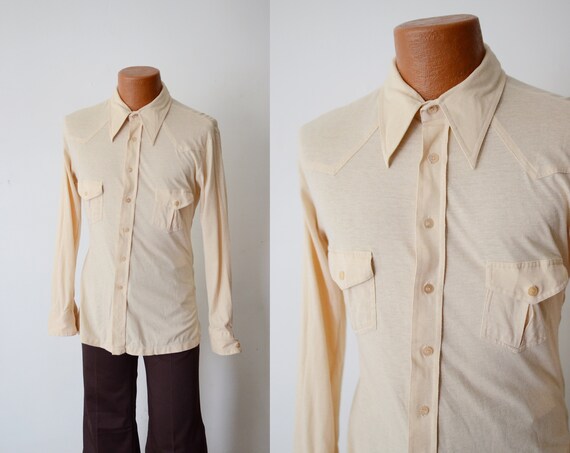 70s button up shirt - Gem