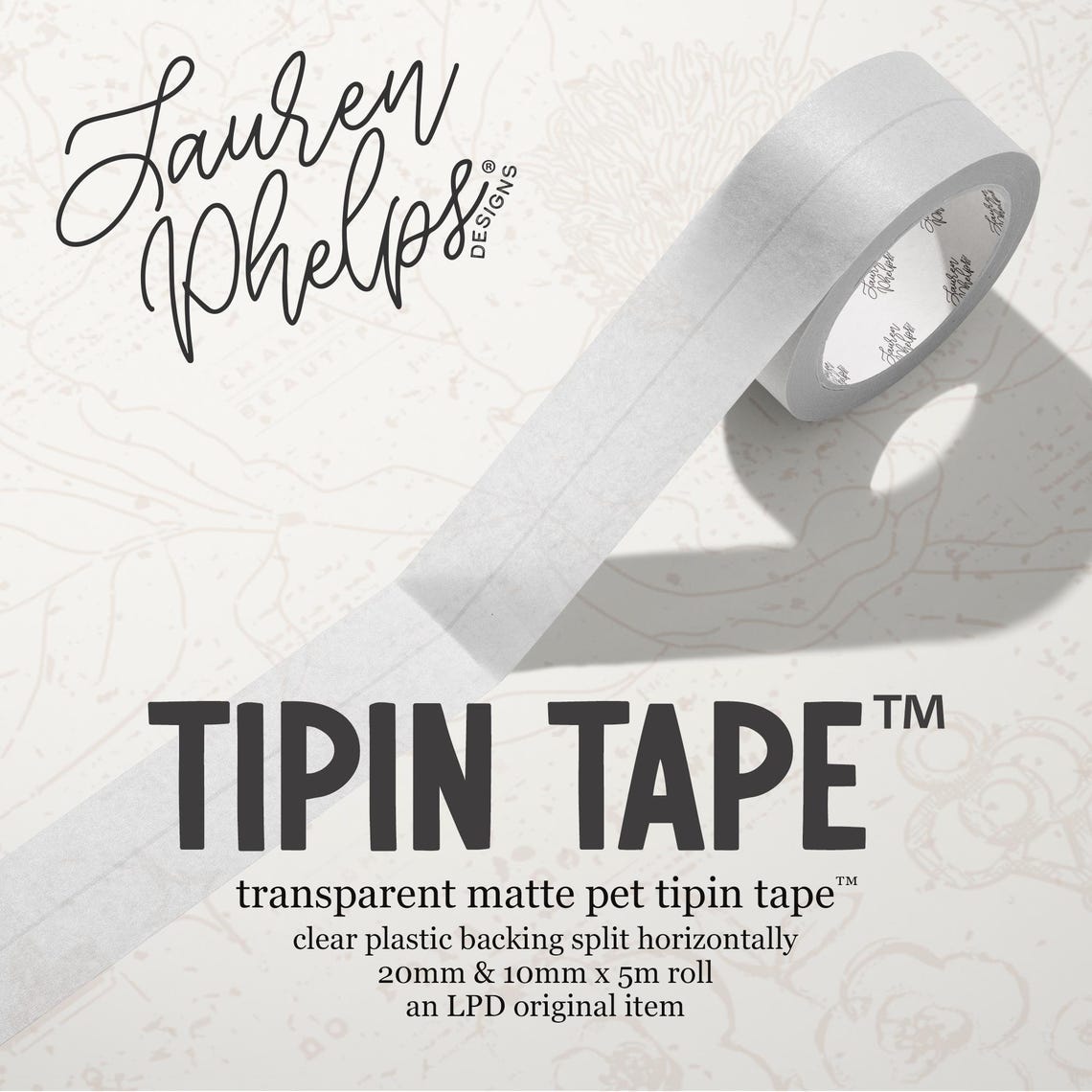 Tipin Tape™ Clear Matte PET Tape - Etsy