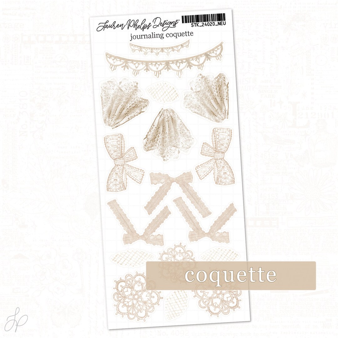 Journaling Coquette | Classically Chic Basics - Etsy