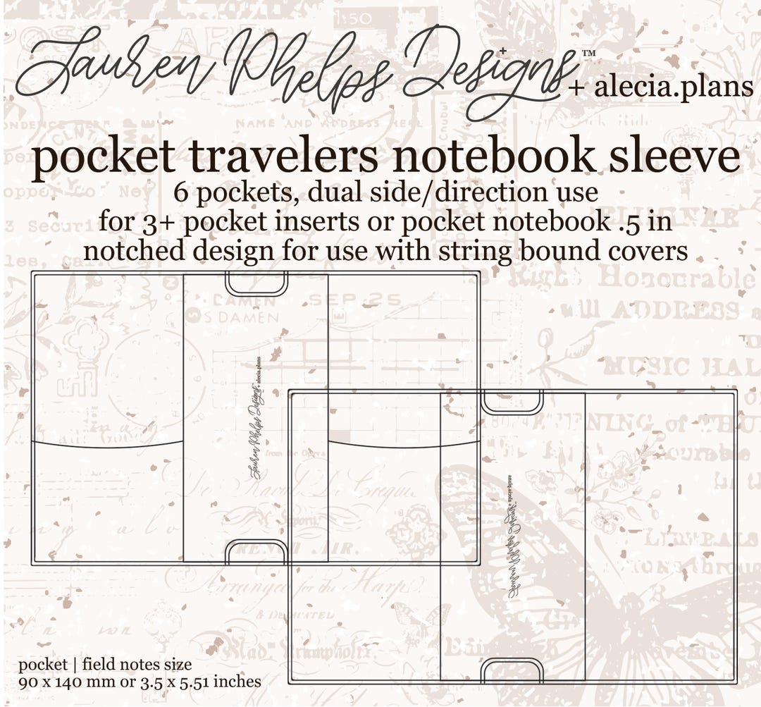 Pocket Clear Vinyl Travelers Notebook Sleeve - Etsy