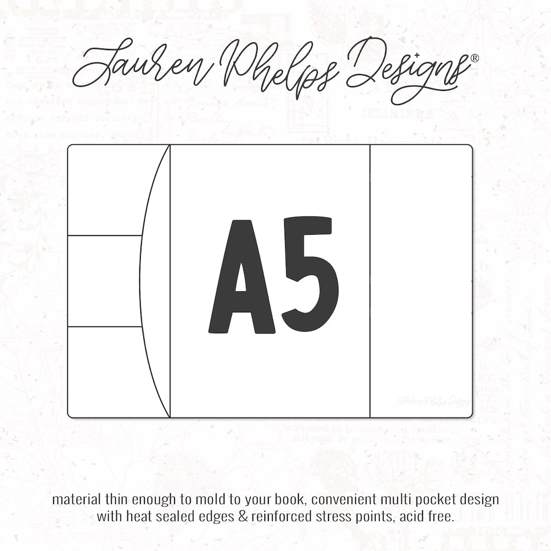 A5 | Clear Soft Vinyl Notebook Cover | 3 Sizes - Etsy
