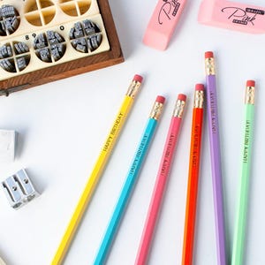 Happy Birthday Pencil Set, Birthday Gift, Colorful Pencils, Pencil Set ...