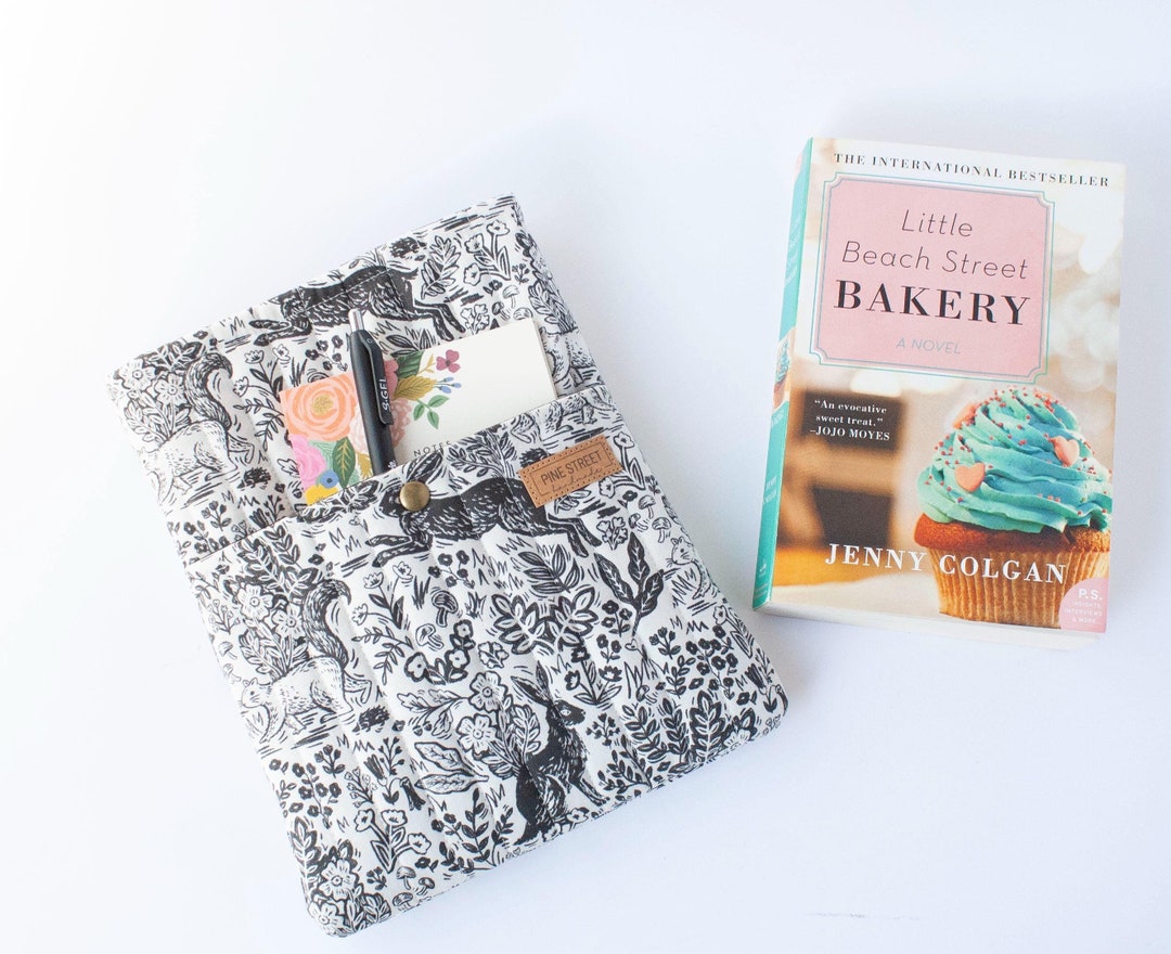 Quilted Rifle Paper Co. Book Sleeve, Quilted Book Pouch, Gift for Book ...