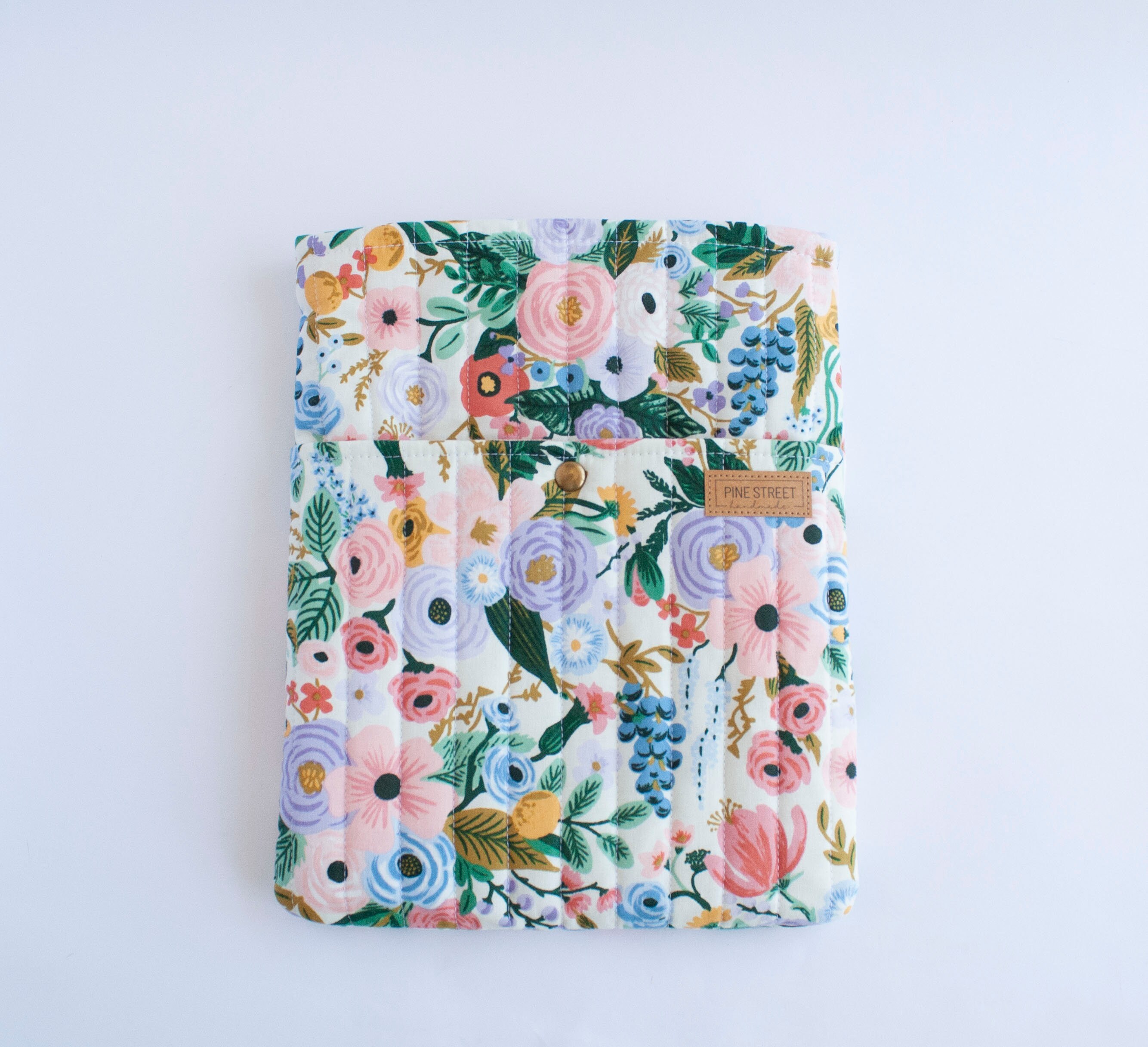 Quilted Rifle Paper Co. Book Sleeve, Quilted Book Pouch, Gift for Book ...