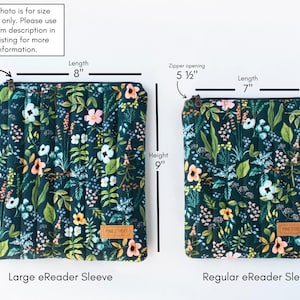 Quilted Ereader Sleeve, Ereader Sleeve, Padded Kindle Case, Gift for ...