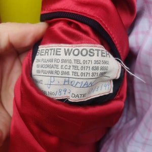 Bespoke 2-piece Suit by Bertie Wooster, Navy Blue Cablestripe. Working ...